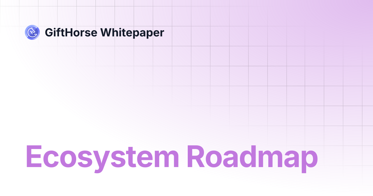 Ecosystem Roadmap | GiftHorse Whitepaper